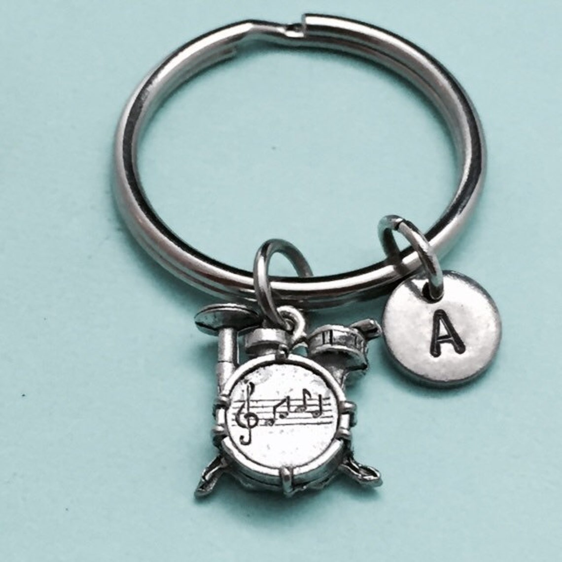 Drum Set Keychain Drum Set Charm Musical Instrument - Etsy
