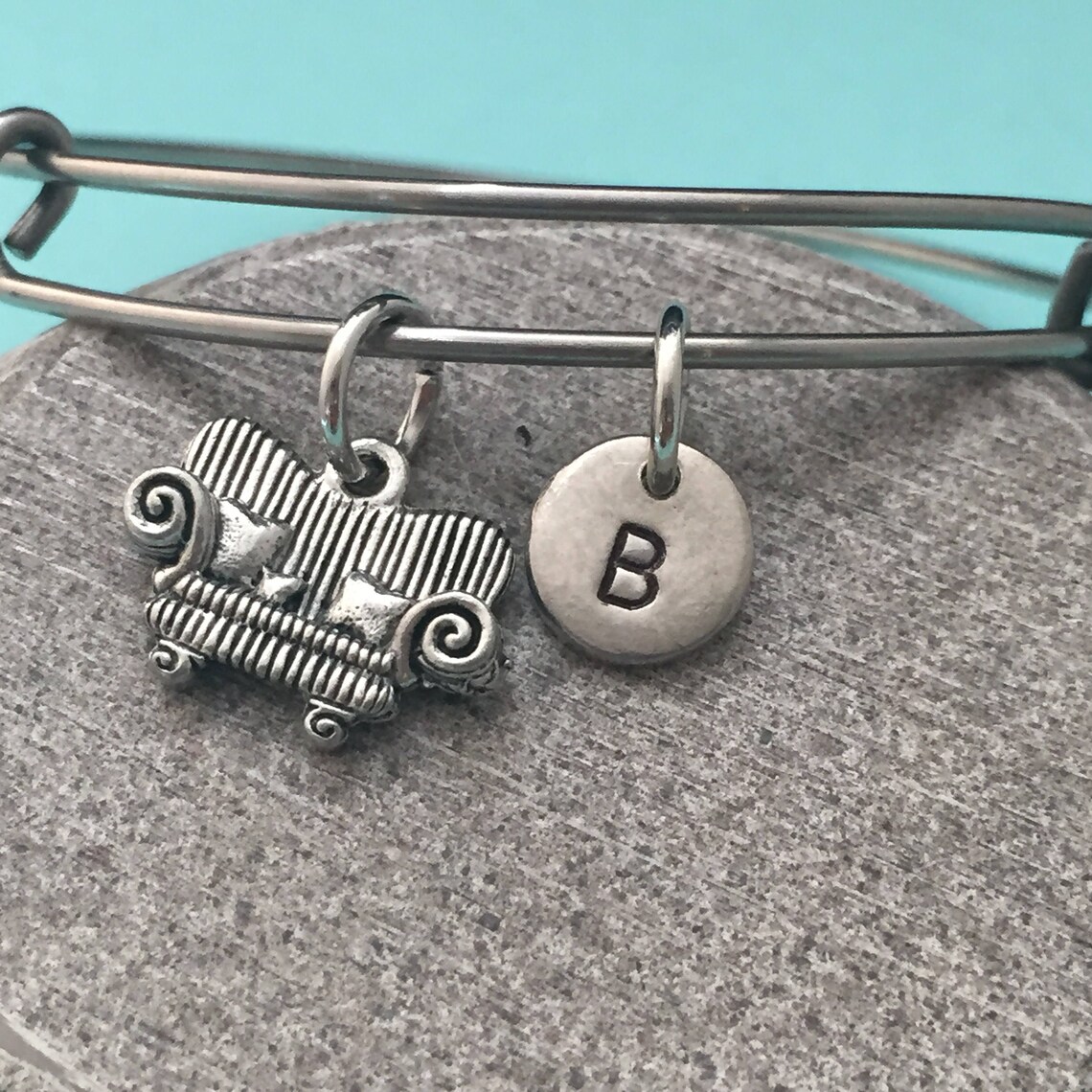 Couch Bangle, Couch Charm Bracelet, Expandable Bangle, Charm Bangle ...