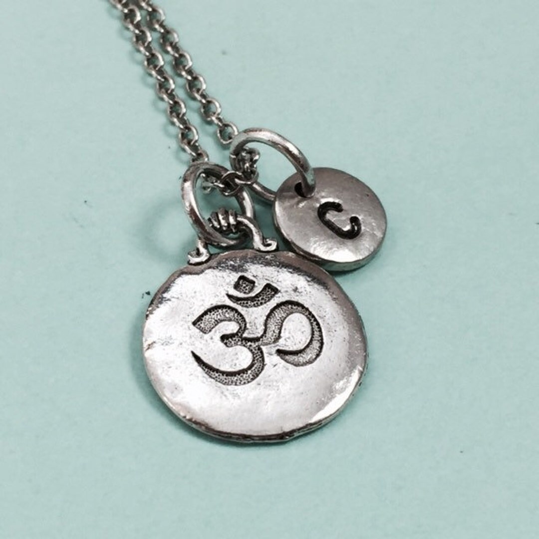 Ohm Symbol Necklace, Ohm Yoga, Ohm Lucky Charm, Ohm Necklace ...