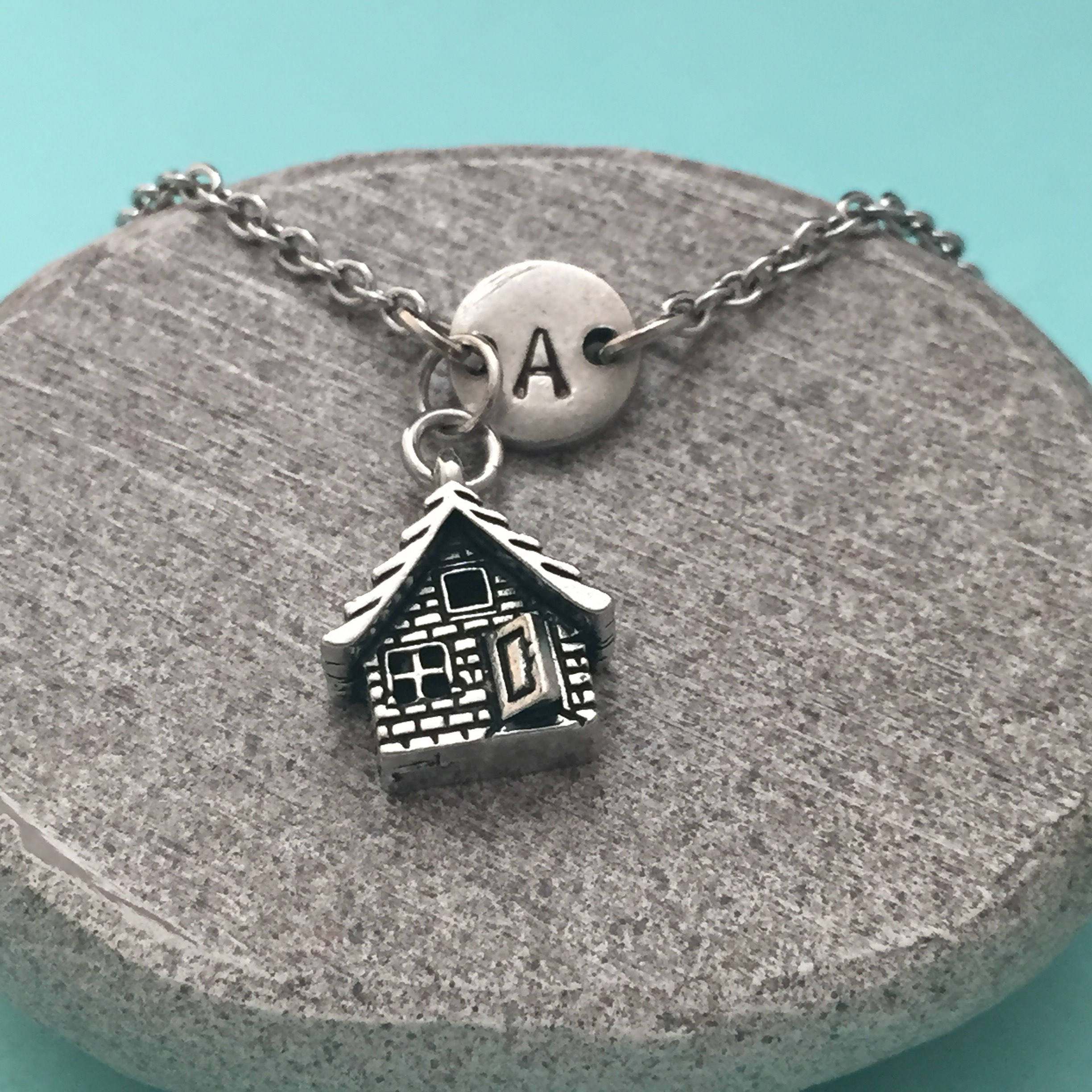 House Charm Bracelet, House Charm, Home Bracelet, Adjustable Bracelet ...