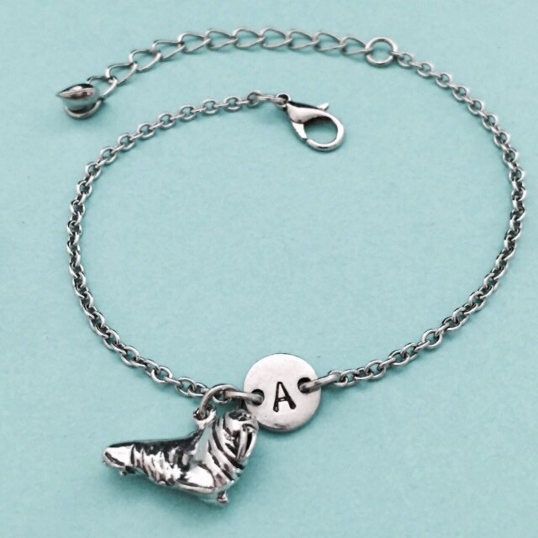 Walrus Charm Bracelet, Walrus Charm, Adjustable Bracelet, Animal ...