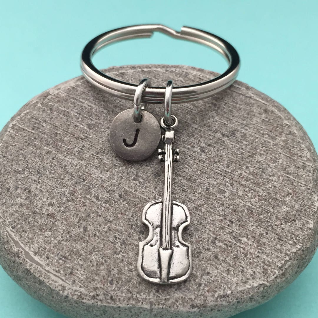 Violin Keychain, Violin Charm, Music Keychain, Personalized Keychain ...