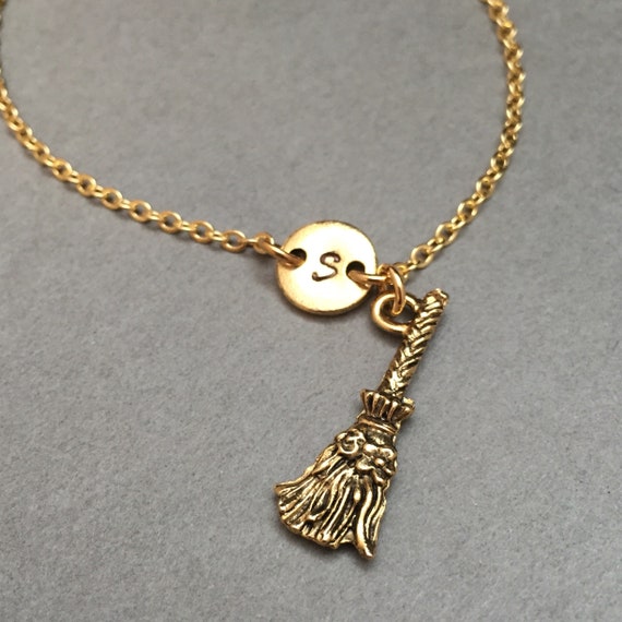 Witches Broom Charm Bracelet Witches Broom Charm Halloween - Etsy