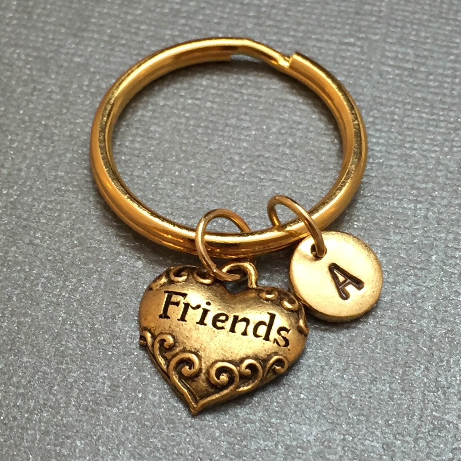 Friend keychain friend charm friendship keychain | Etsy