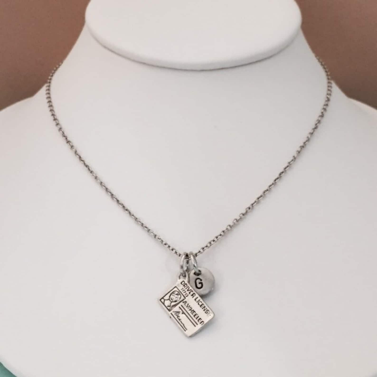 Driver License Necklace, Driver License Charm, Teenager Necklace ...