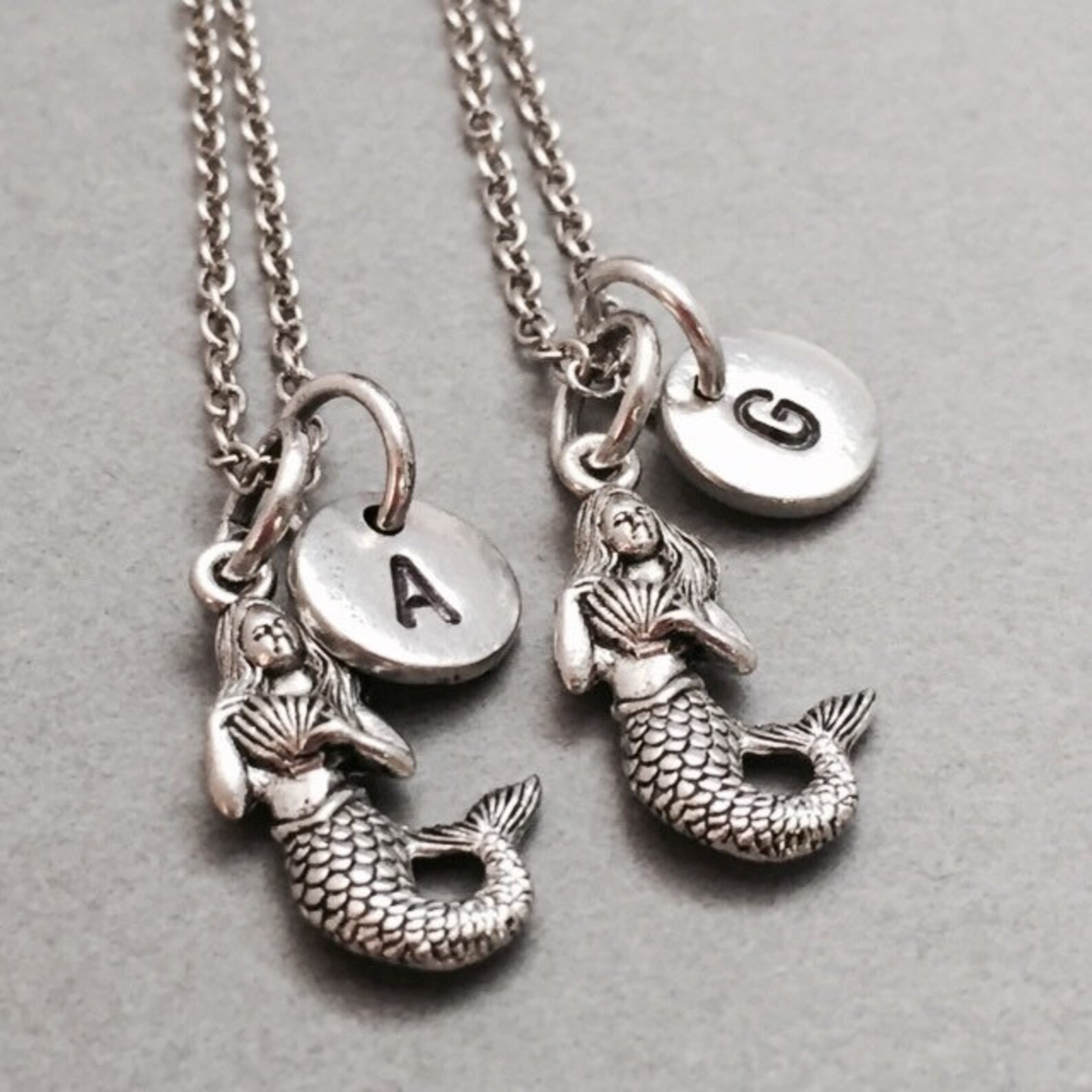 Best friend necklace mermaid necklace bff necklace sister | Etsy