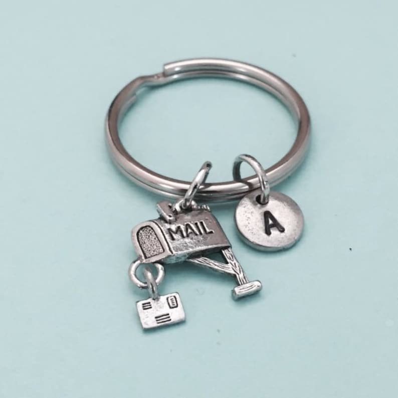 Mail Box Keychain, Mailbox Charm, Mail Keychain, Mail Charm ...