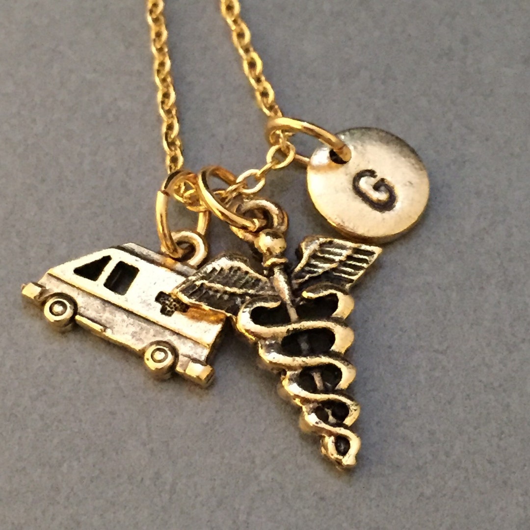 EMS Necklace, EMS Charm, Medical Necklace, Personalized Necklace ...