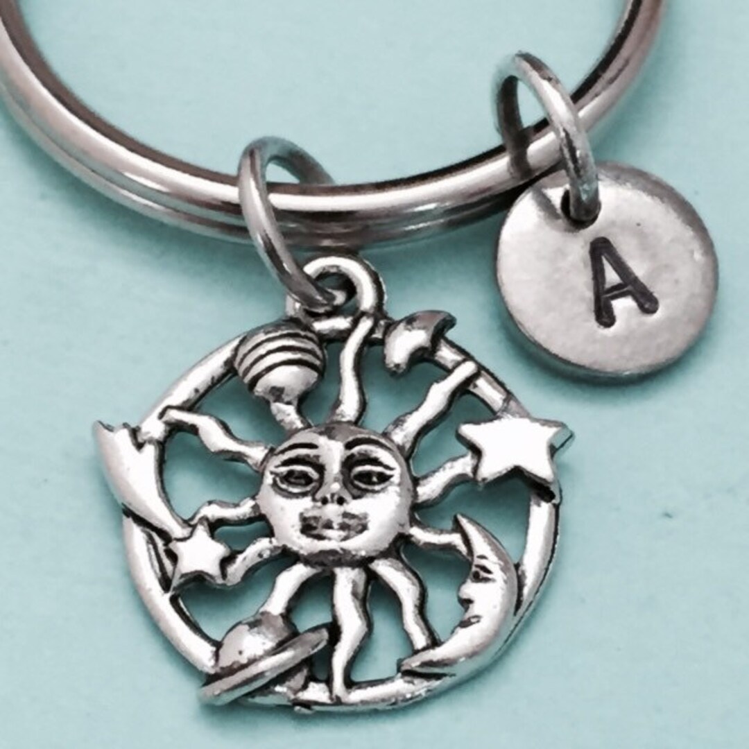 Solar System Keychain, Solar System Charm, Galaxy Keychain ...