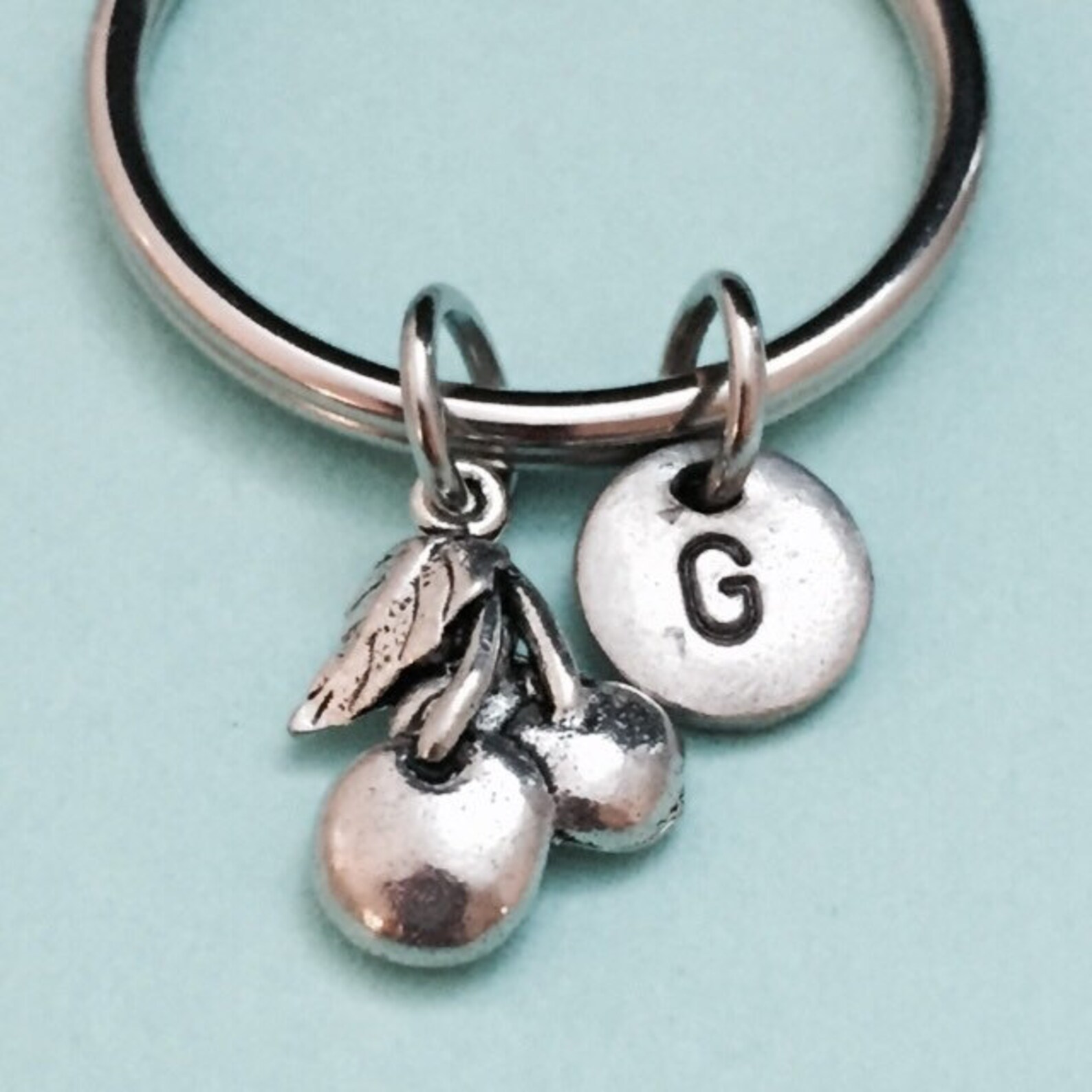 Cherries Keychain Cherries Charm Food Keychain Personalized - Etsy UK