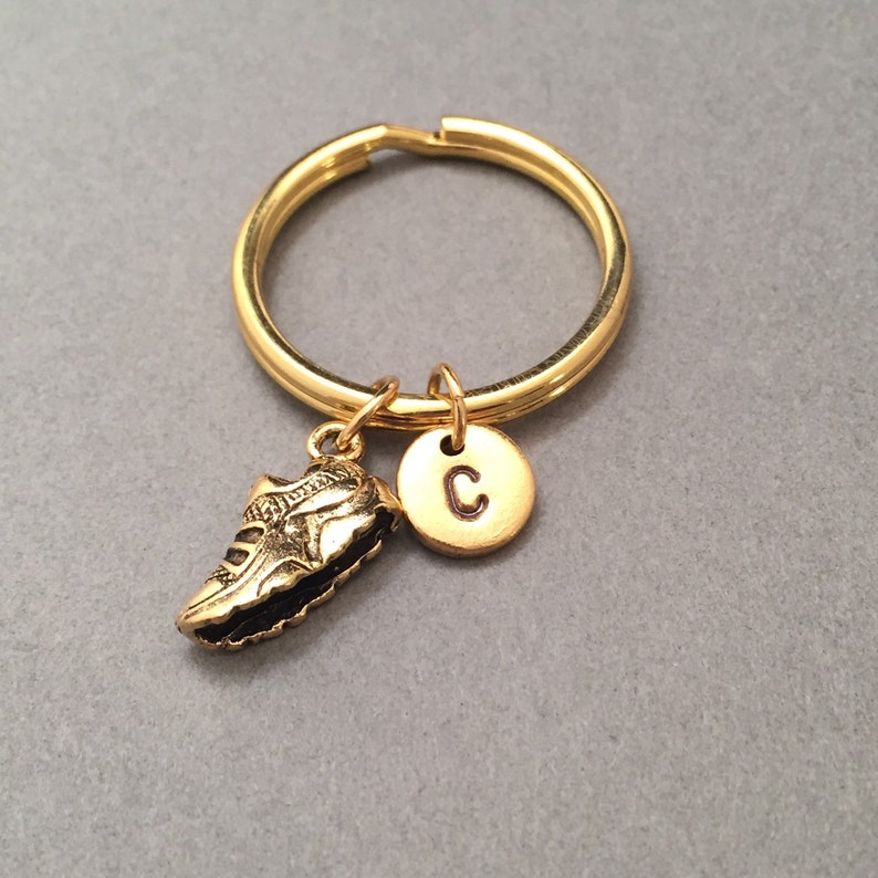 Running Shoe Keychain, Running Shoe Charm, Shoe Keychain, Personalized ...