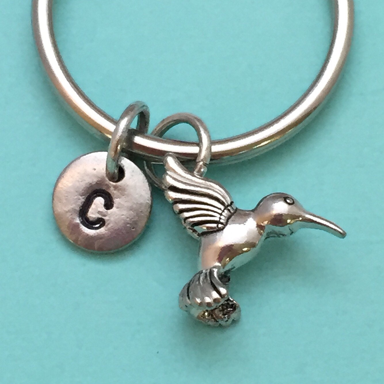 Hummingbird Keychain Hummingbird Charm Bird Keychain Bird - Etsy