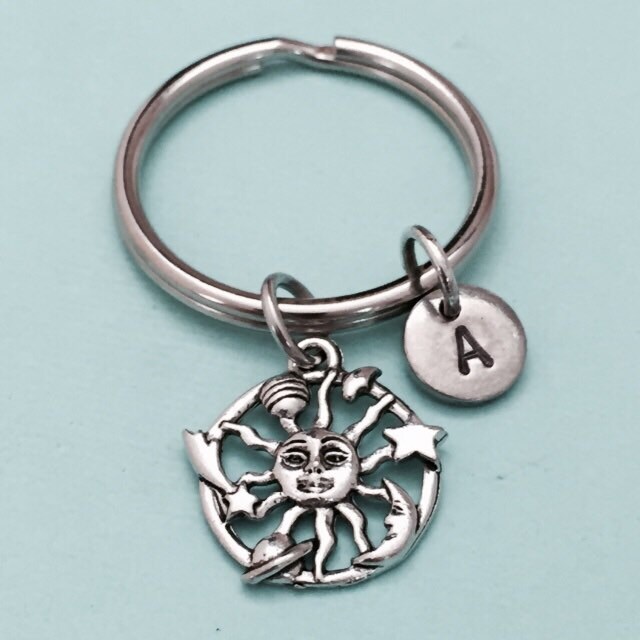 Solar system keychain solar system charm galaxy keychain | Etsy
