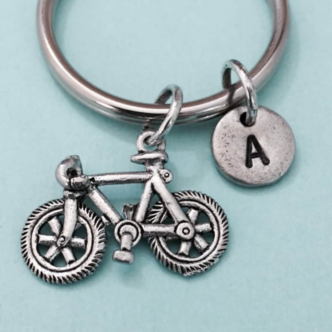 Bicycle Keychain, Bicycle Charm, Bike Keychain, Personalized Keychain ...