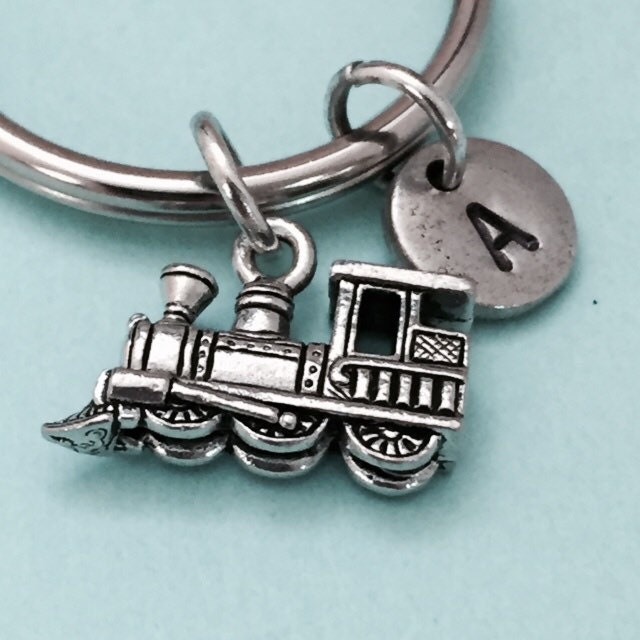 Train Keychain Train Charm Railway Keychain Personalized | Etsy