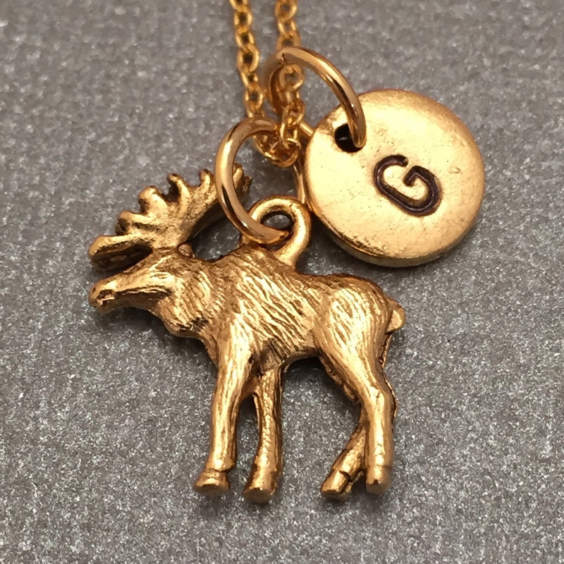 Moose Necklace - Etsy