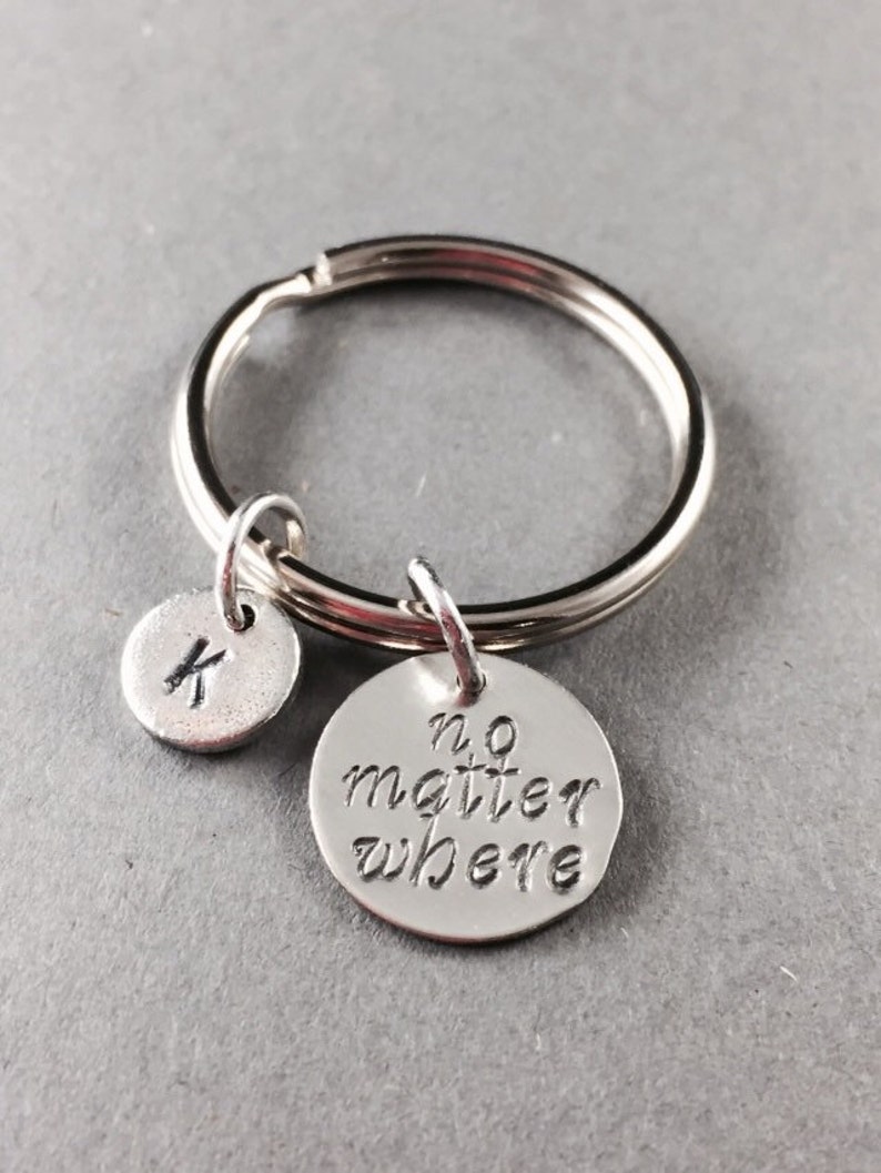 Quote keychain no matter where bridesmaid keychain | Etsy