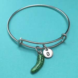 Pickle Bangle, Pickle Charm Bracelet, Expandable Bangle, Charm Bangle ...