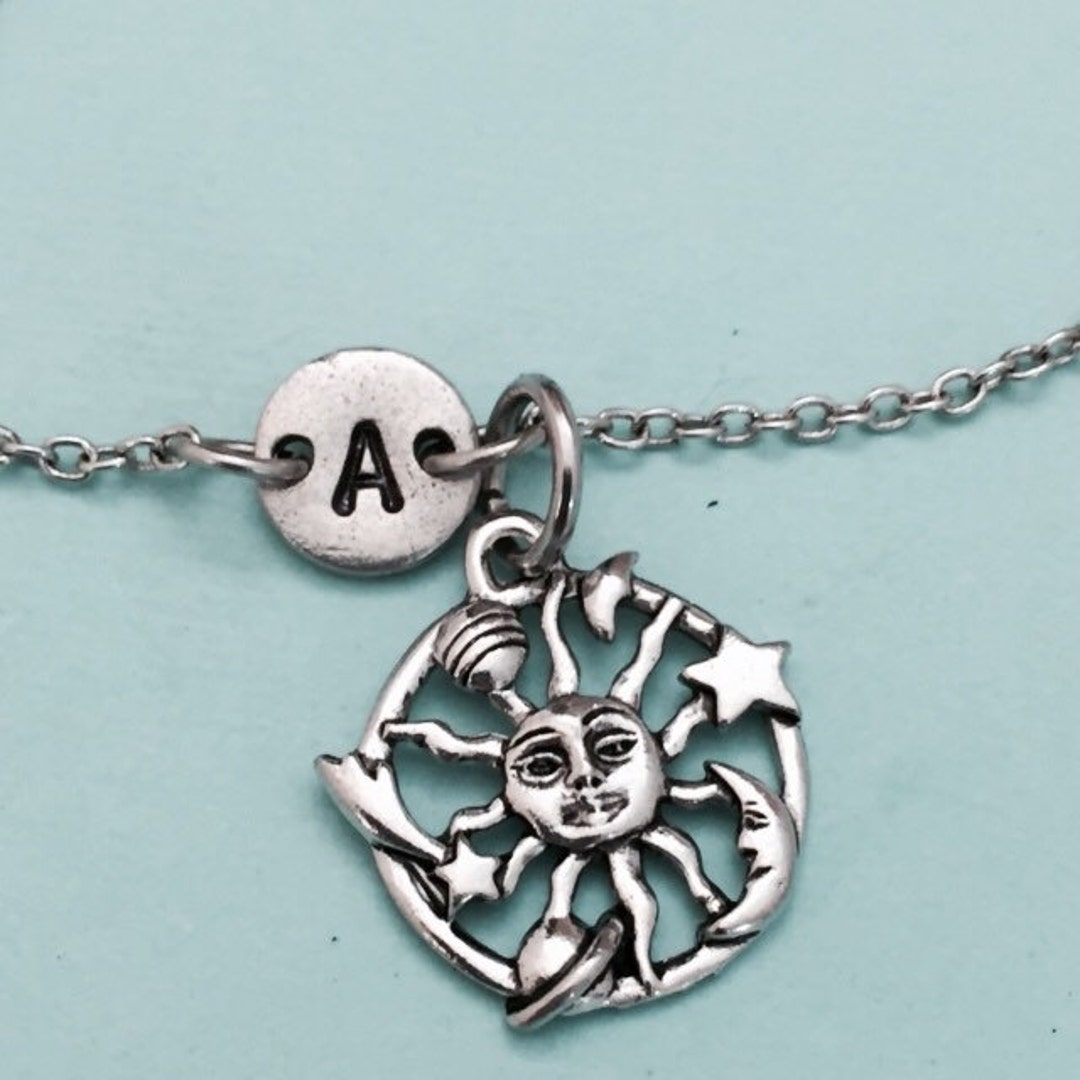 Solar System Charm Bracelet, Solar System Charm, Adjustable Bracelet ...