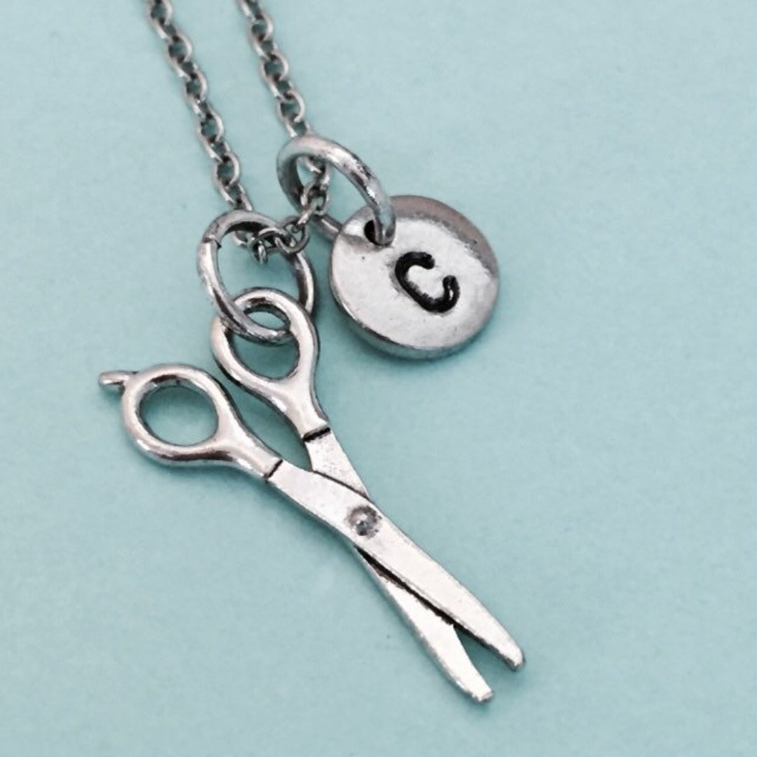 Scissors Necklace, Scissors Charm, Hair Stylist, Hairdresser, Beauty ...