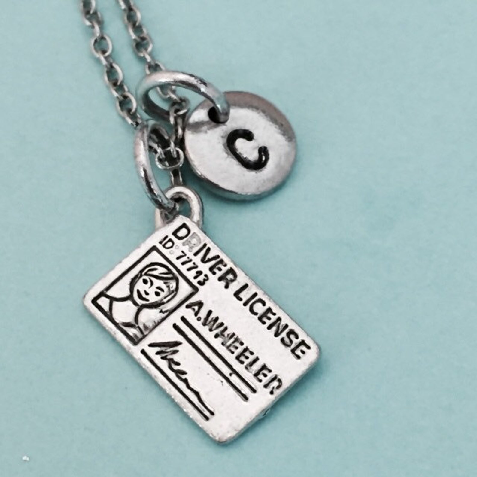 Driver License Necklace, Driver License Charm, Teenager Necklace ...