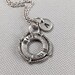 Life Ring Charm Necklace, Lifesaver Charm, Ocean Charm, Personalize ...