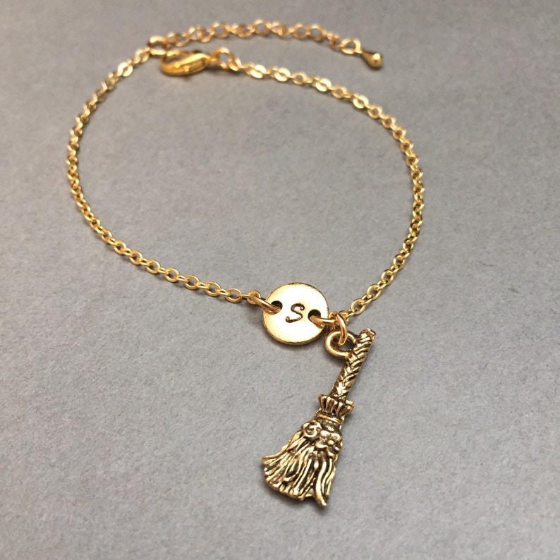 Witches Broom Charm Bracelet Witches Broom Charm Halloween - Etsy