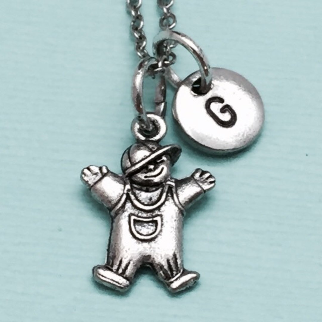 Little Boy Necklace, Little Boy Charm, Boy Necklace, Personalized ...