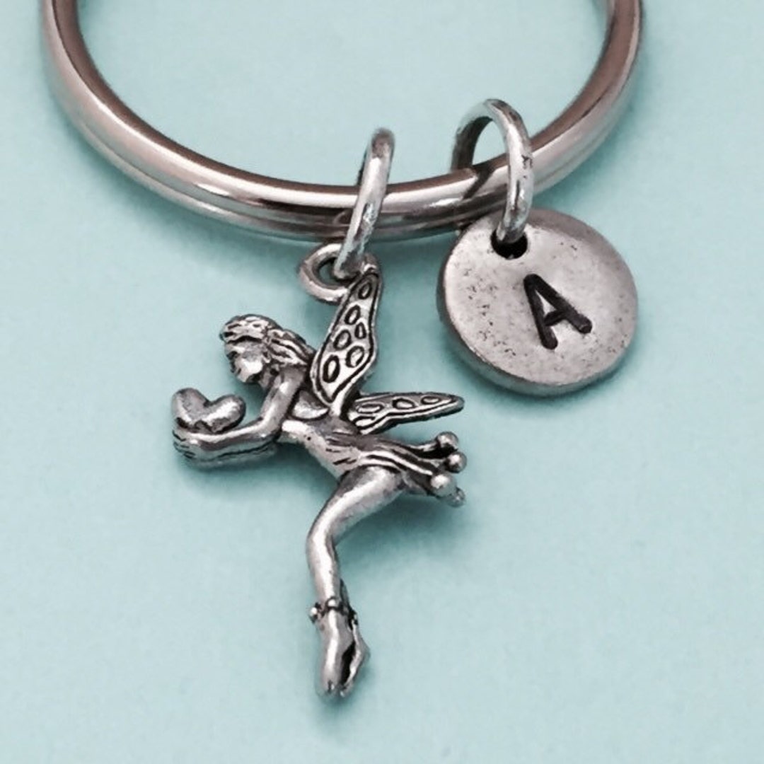 Fairy Keychain, Fairy Charm, Princess Keychain, Personalized Keychain ...
