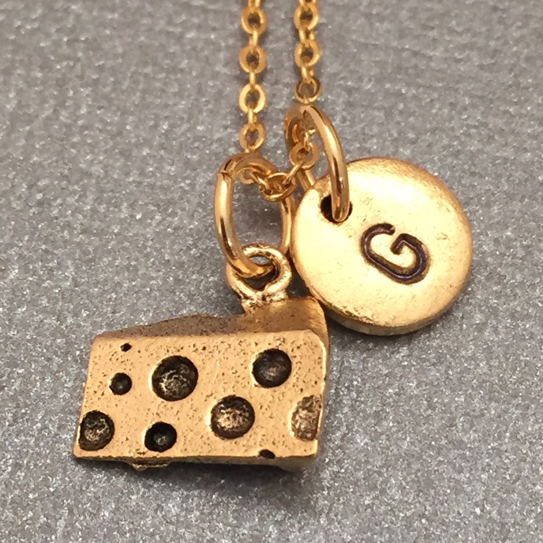 Cheese Necklace, Cheese Charm, Food Necklace, Personalized Necklace ...