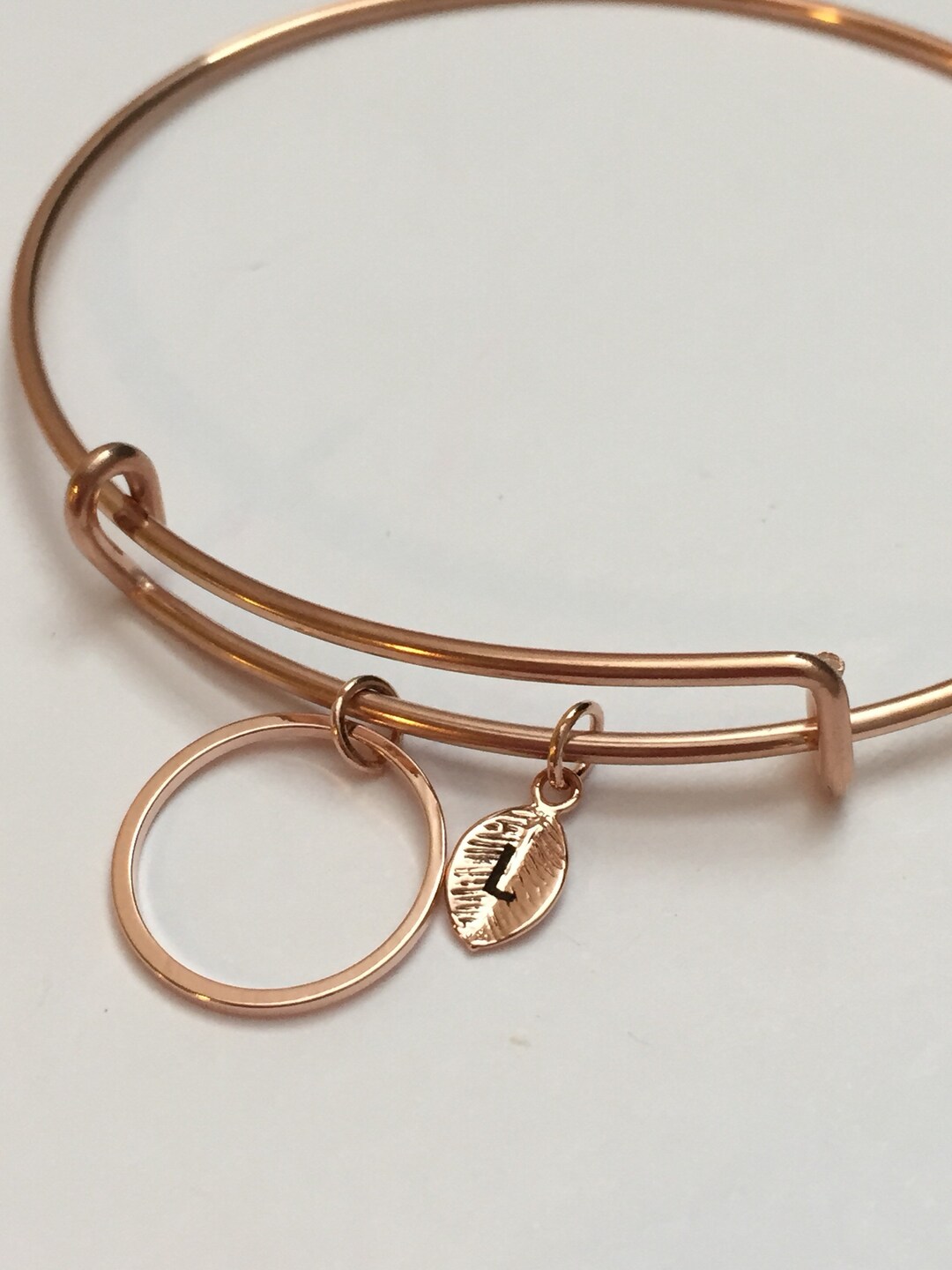 Circle Cut Out Bangle, Circle Cut Out Charm Bracelet, Expandable Bangle ...