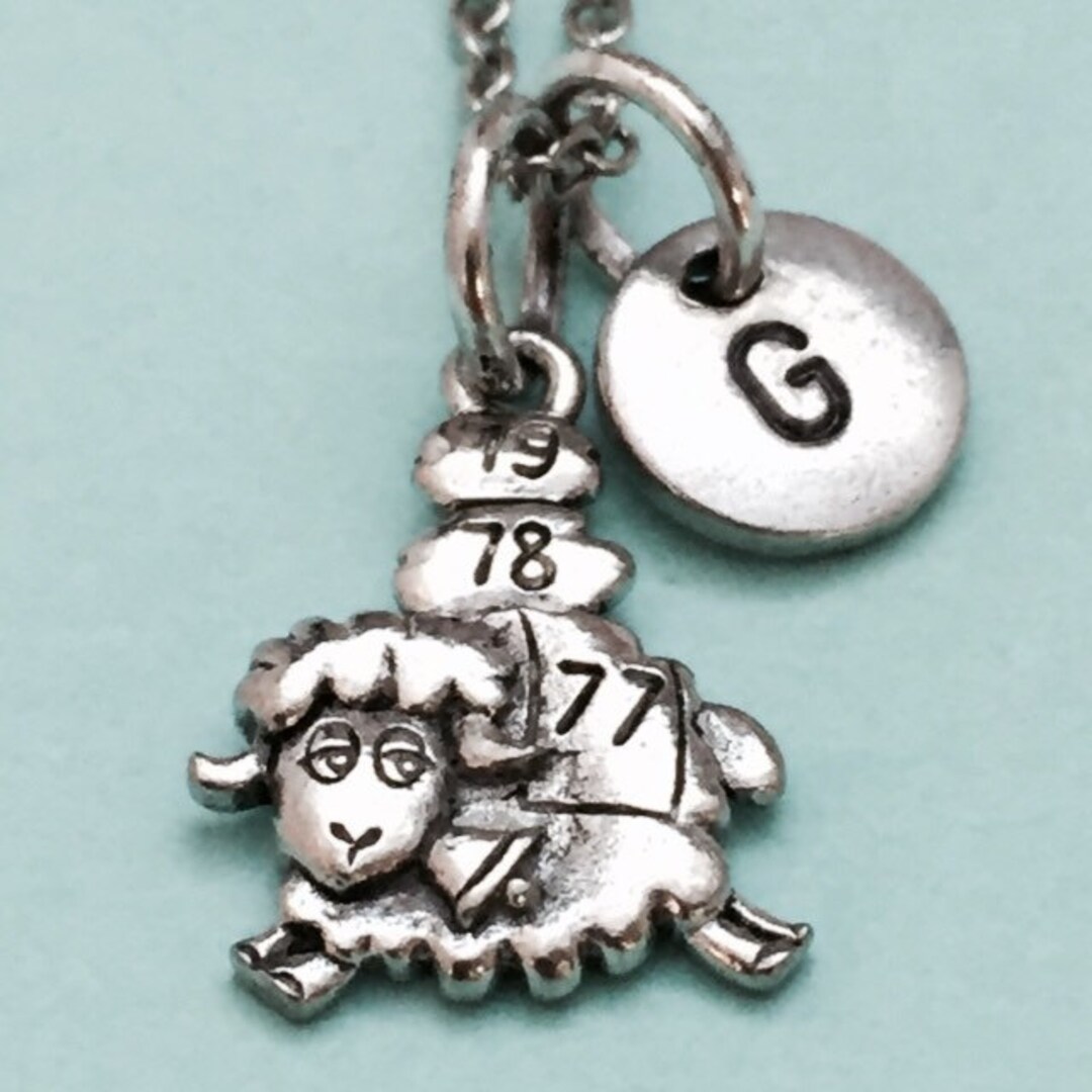Counting Sheep Necklace, Counting Sheep Charm, Animal Necklace ...