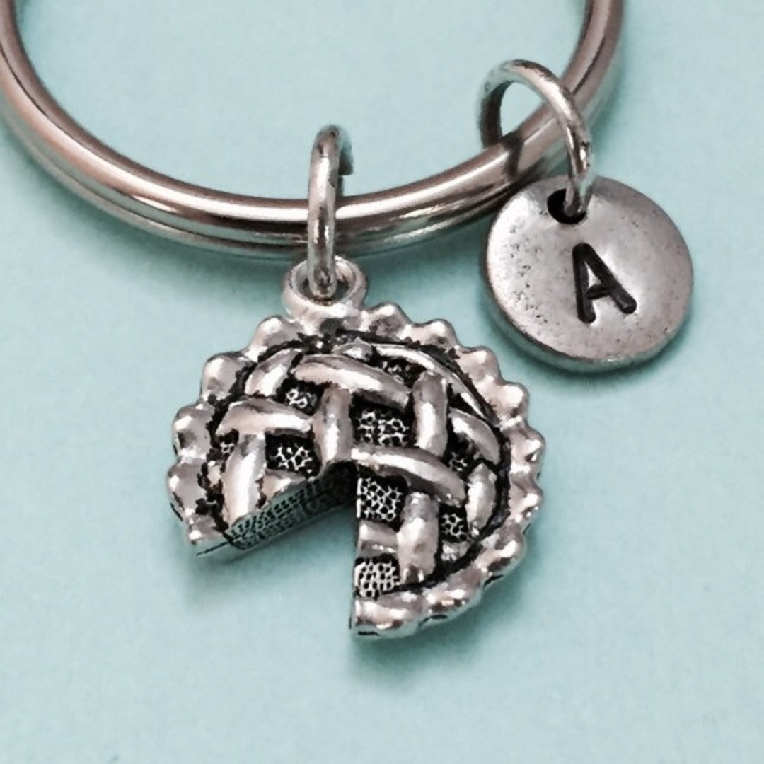 Apple Pie Keychain, Apple Pie Charm, Food Keychain, Personalized ...
