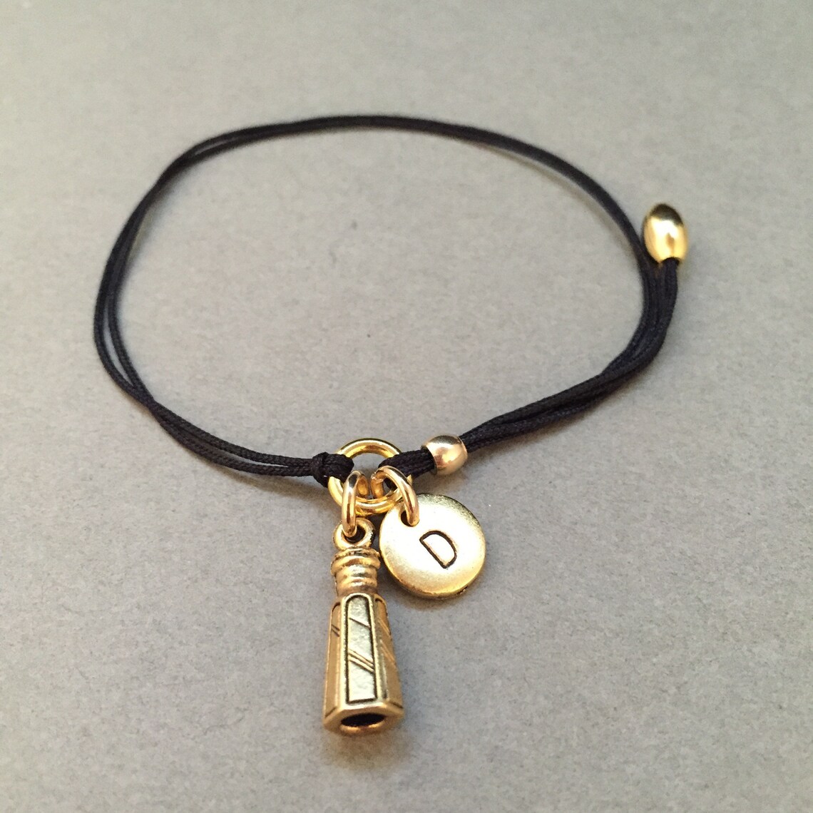 Salt Shaker Cord Bracelet, Salt Shaker Charm Bracelet, Adjustable ...
