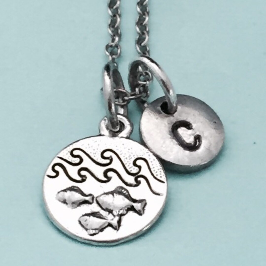 Water Symbol Necklace, Water Symbol Charm, Symbol Necklace ...