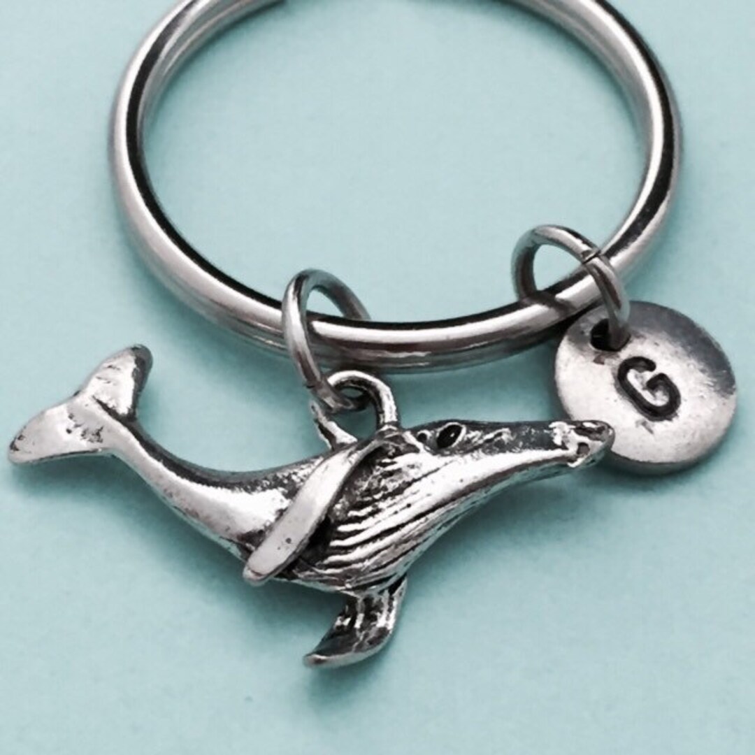 Humpback Whale Keychain, Humpback Whale Charm, Animal Keychain ...
