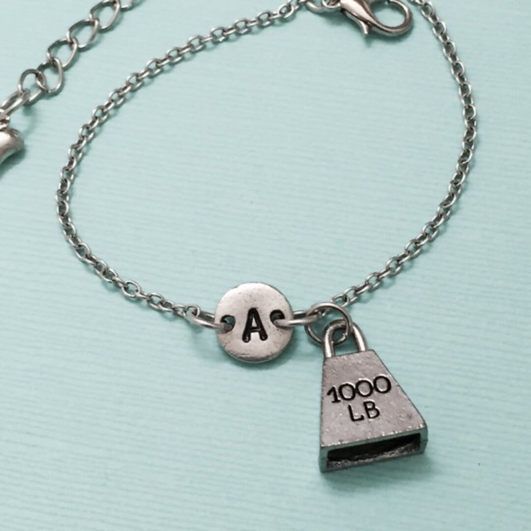 1000 Lb Weight Charm Bracelet, 1000 Lb Weight Charm, Adjustable ...