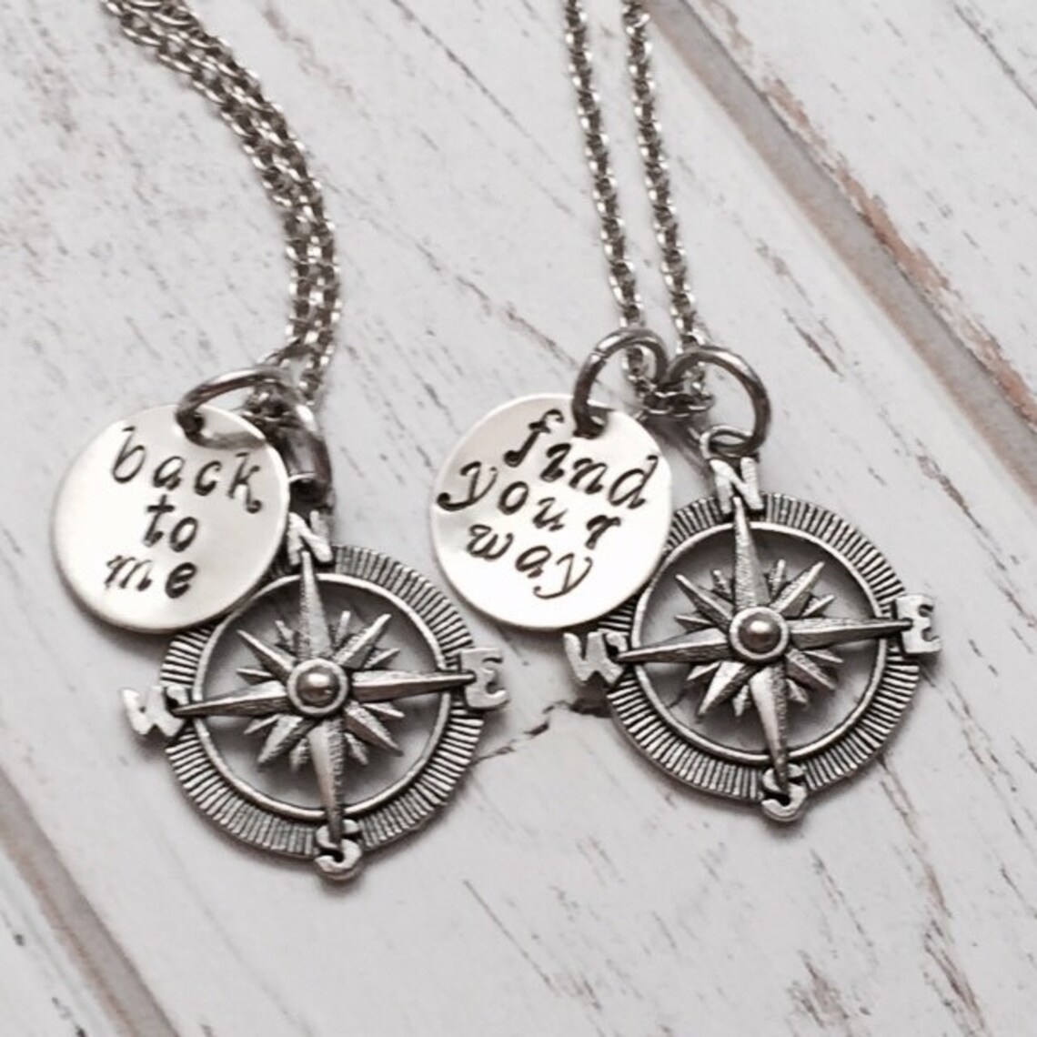 Compass Necklace, Customized, Mother Daughter Necklace, Couples ...