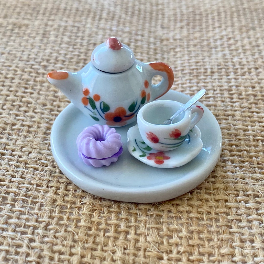 Miniature Tea Set tea for One - Etsy