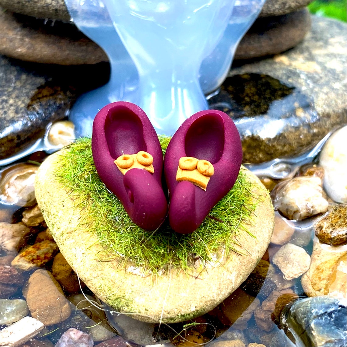 Fairy Garden Pixie Shoes on A Rock - Etsy