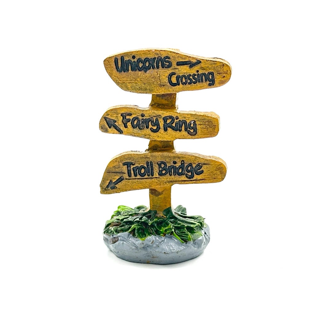 Whimsical Fairy Garden Direction Sign - Etsy