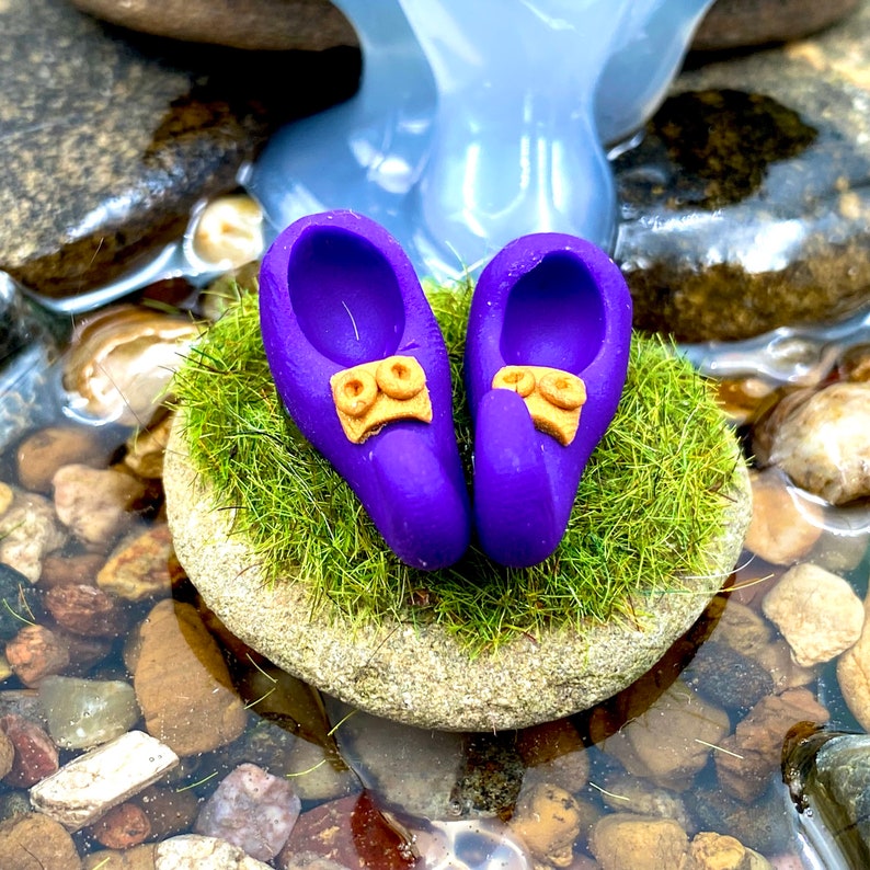 Fairy Garden Pixie Shoes on A Rock - Etsy