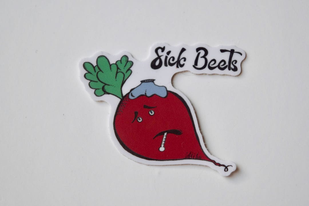 Sick Beets Vinyl Sticker, Vinyl Sticker, Fun Stickers, Vegetable Sticker, Music Sticker - Etsy