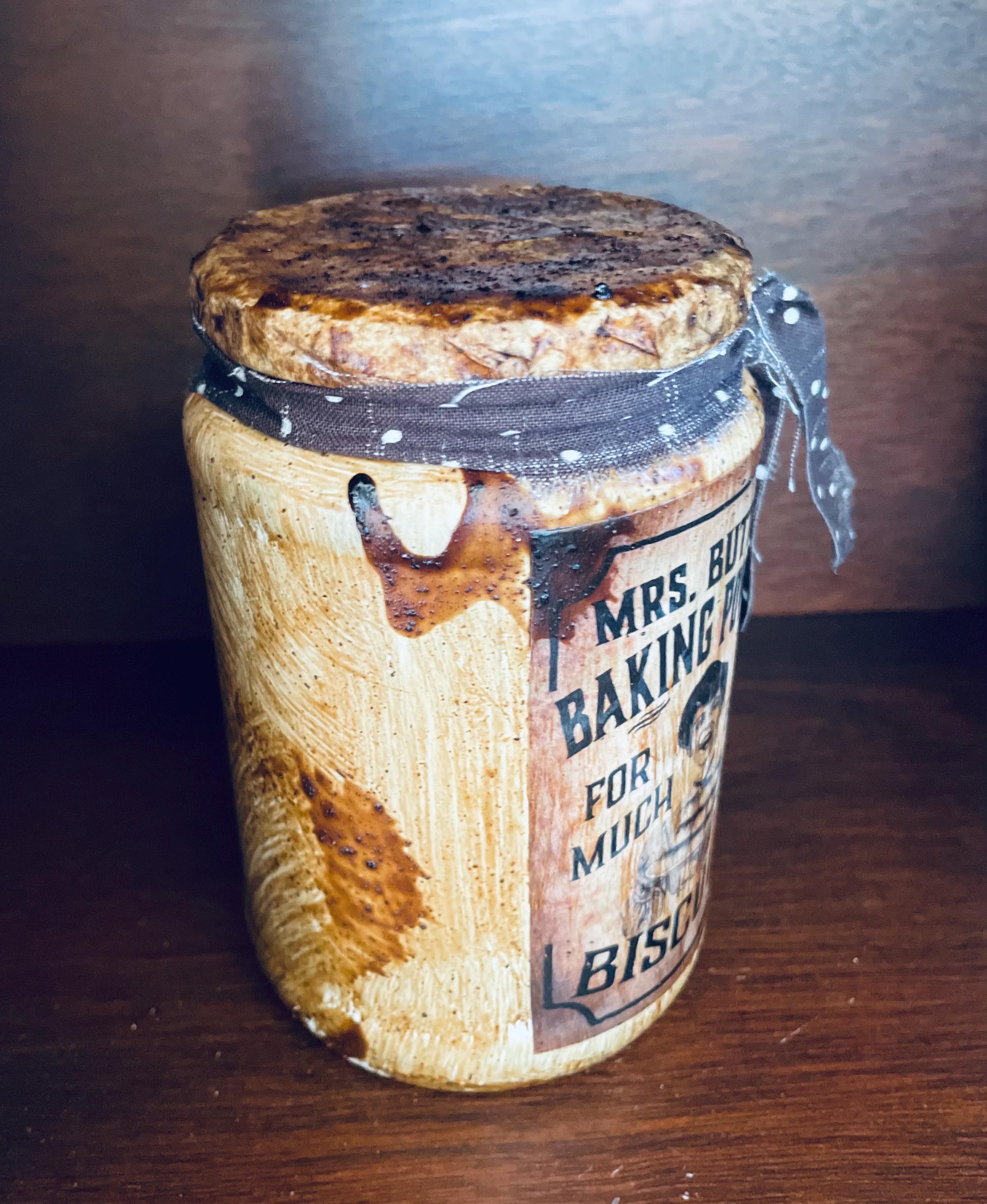 Primitive Baking Powder Pantry Jar, Cottage Decor - Etsy