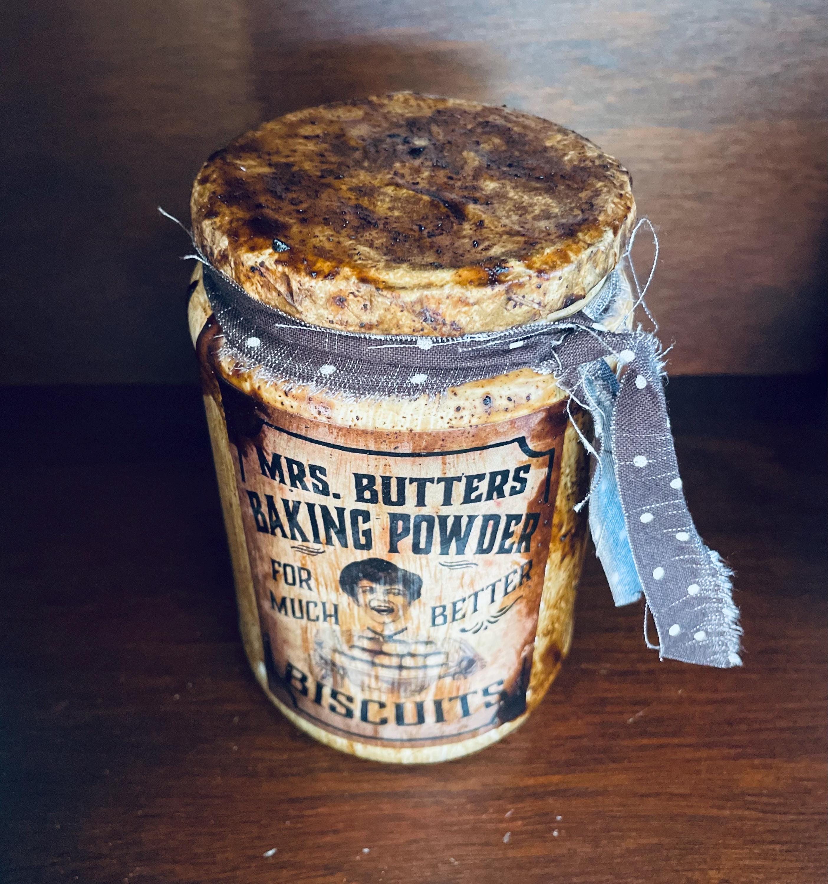 Primitive Baking Powder Pantry Jar, Cottage Decor - Etsy