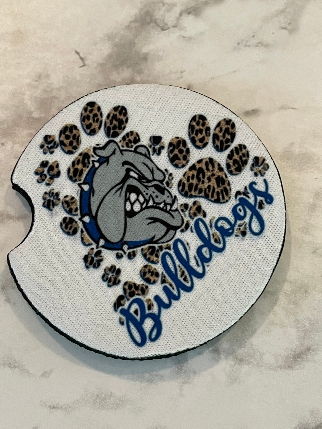 Bulldogs Coaster, Set of 2, Neoprene Sublimation Coasters - Etsy