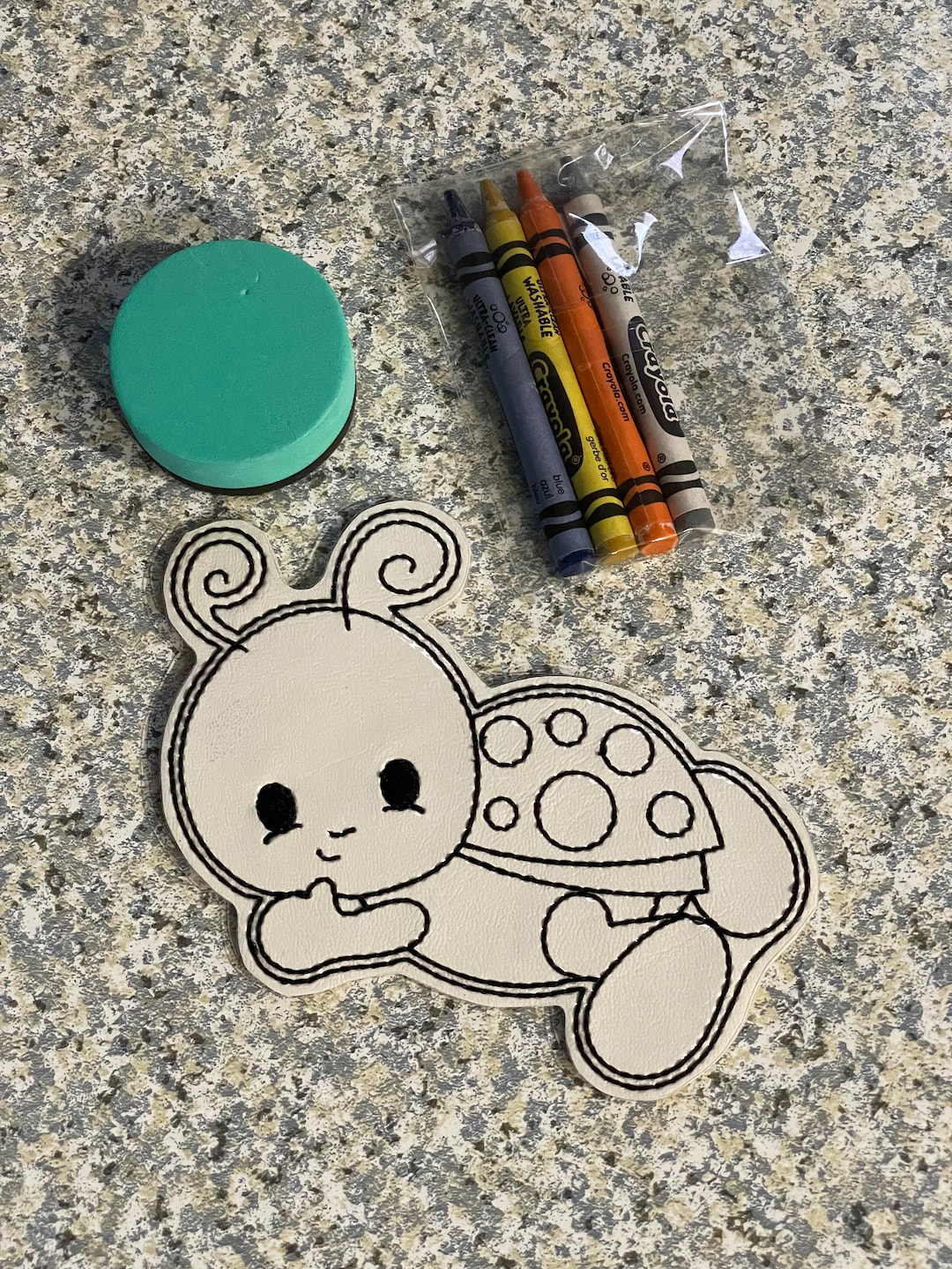 Ladybug Erasable Coloring Flat Dolls, Reusable Coloring Item - Etsy