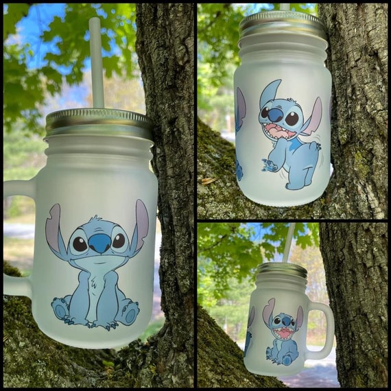 Blue Alien Mason Glass Sublimation Mason Glass With Handle | Etsy