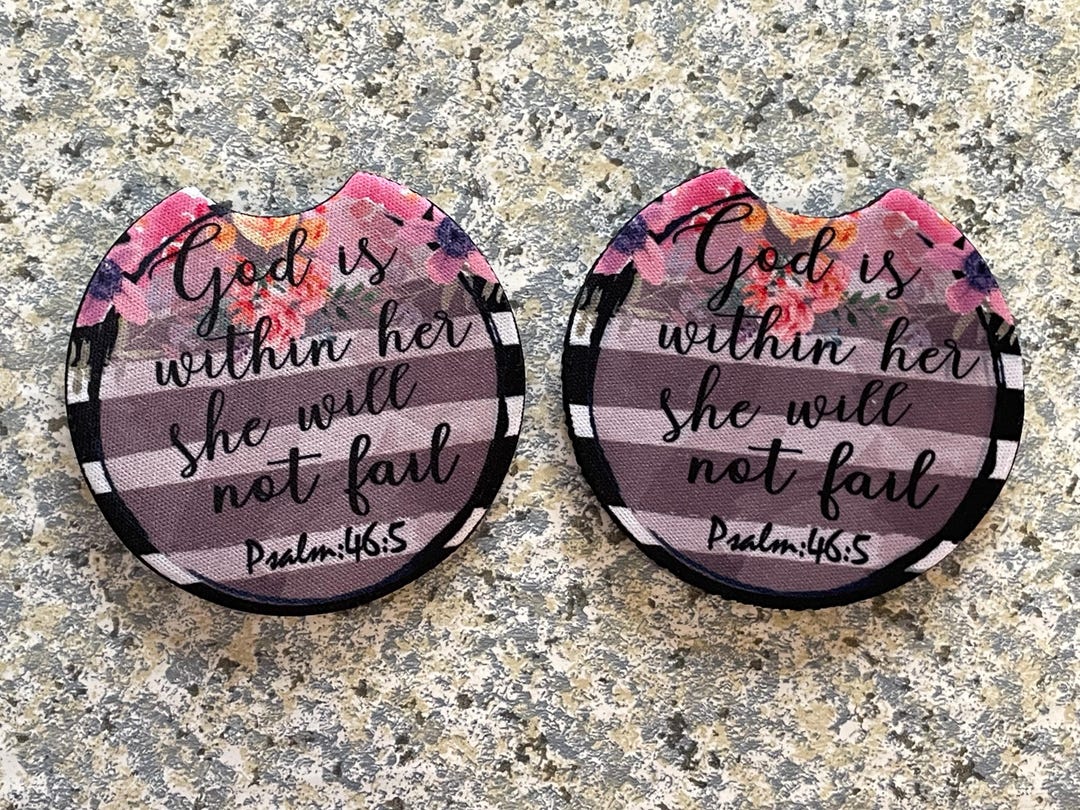 God is Within Car Coasters, Sublimation Coasters, Truck Coaster - Etsy