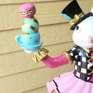 White Rabbit Figurine, Deluxe Dapper Rabbit, English Rabbit, White ...